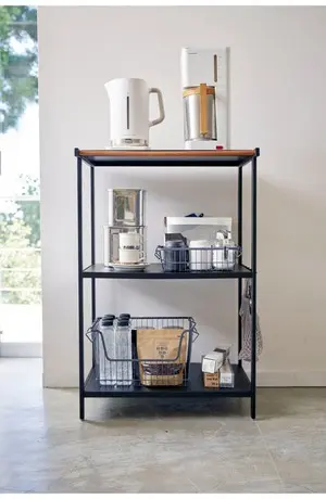 YAMAZAKI Tower 3-tier Storage Rack - Black
