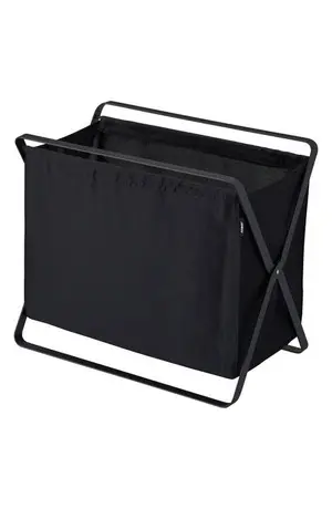 YAMAZAKI Tower Collapsible Storage Hamper - Black