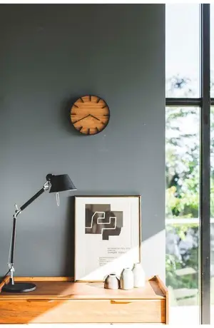 YAMAZAKI Rin Wall Clock - Brown