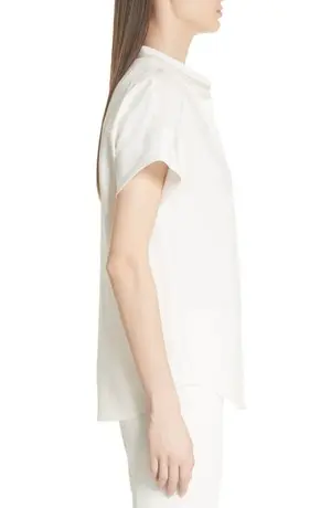 Lafayette 148 New York Camilla Silk Matte Blouse