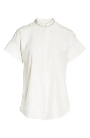 Lafayette 148 New York Camilla Silk Matte Blouse