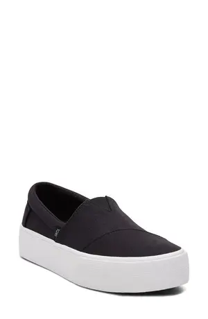 Toms Alpargata Fenix Platform Sneaker Black