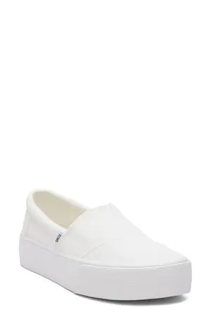 Toms Alpargata Fenix Platform Sneaker White