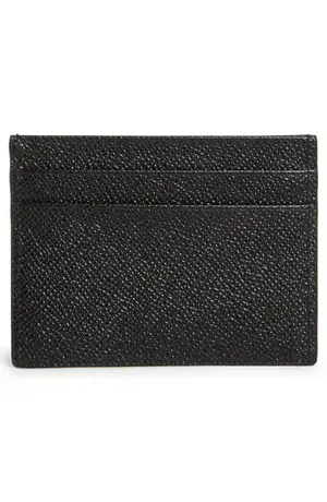 Dolce & Gabbana Logo Plaque Leather Card Case