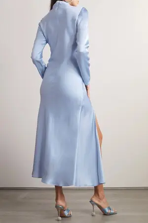 Lapointe Satin Midi Dress