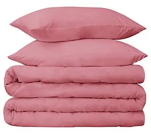 SUPERIOR Solid Egyptian Cotton Duvet Cover Set, Full/queen