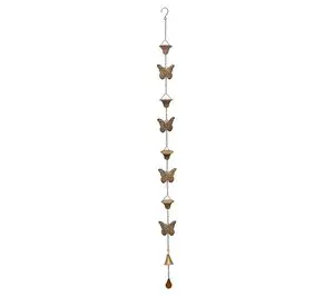 MELROSE Iron Butterfly Rain Chain - One-color
