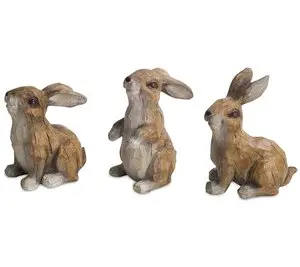 MELROSE Mini Rabbit Garden Figurines - One-color