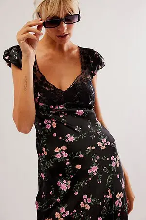 Free People Butterfly Babe Maxi Dress - Black