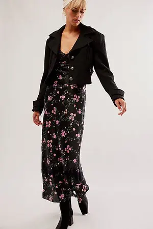 Free People Butterfly Babe Maxi Dress - Black