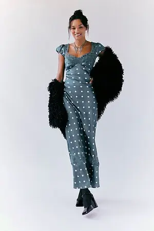 A-Line Polka Dot Dress
