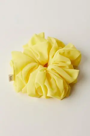 KAXI CO. Chiffon Jumbo Scrunchie Sunshine Yellow
