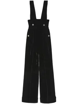 Gucci Sleeveless Velvet Jumpsuit - Black