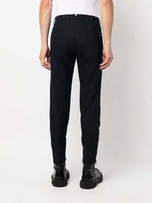 Incotex Pinstripe Tailored Trousers - Blue