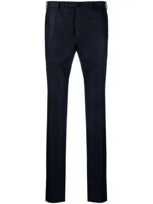 Incotex Mid-rise Straight-leg Trousers - Blue