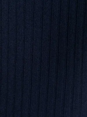 DELL'OGLIO Cashmere Ribbed Knit Scarf