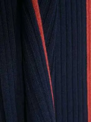 DELL'OGLIO Cashmere Ribbed Knit Scarf