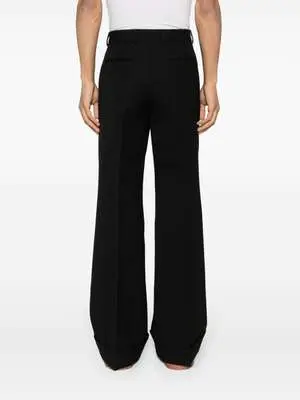 Gucci Wool Wide-leg Trousers - Black
