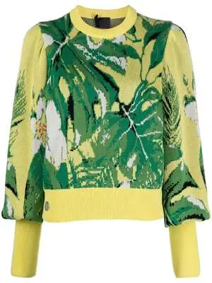 Philipp Plein Patterned Jacquard Jumper - Yellow