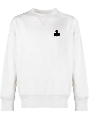 Isabel Marant Mike Logo-embroidered Sweatshirt - White