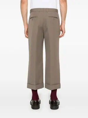 Gucci Wide-leg Wool Trousers