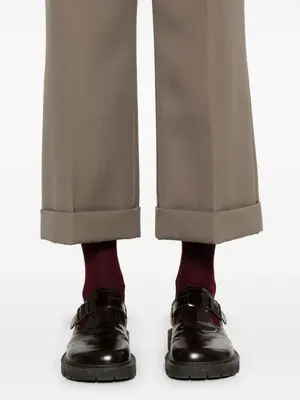 Gucci Wide-leg Wool Trousers