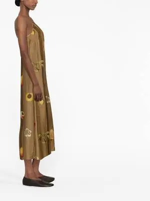 UMA WANG Fruit-print Midi Dress
