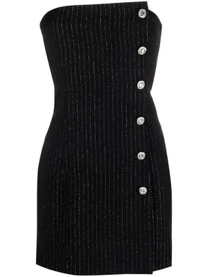 Alessandra Rich Button Up Cocktail Dresses