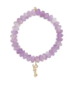 SYDNEY EVAN 14kt Yellow Gold Amethyst Bracelet - Purple