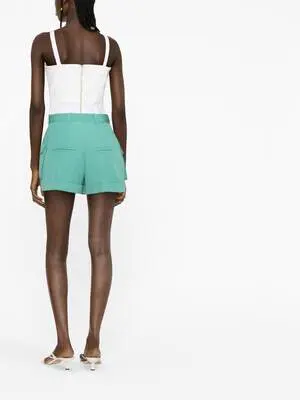 Balmain High-waisted Flap-pocket Shorts