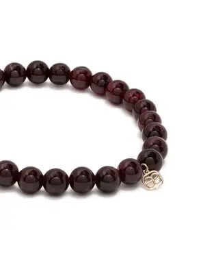 SYDNEY EVAN 14kt Yellow Gold Ruby Beaded Bracelet