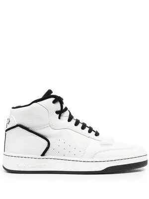 Saint Laurent Sl/80 High-top Sneakers - White