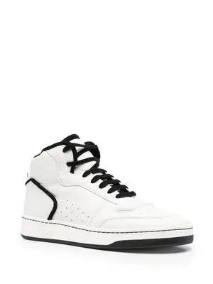 Saint Laurent Sl/80 High-top Sneakers - White