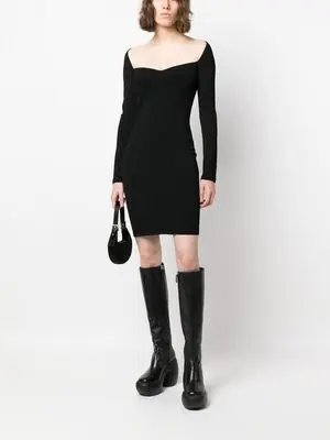 Dsquared2 Long-sleeved Mini Dress - Black