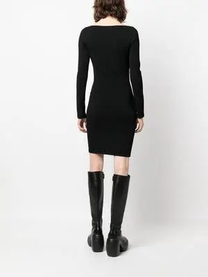 Dsquared2 Long-sleeved Mini Dress - Black