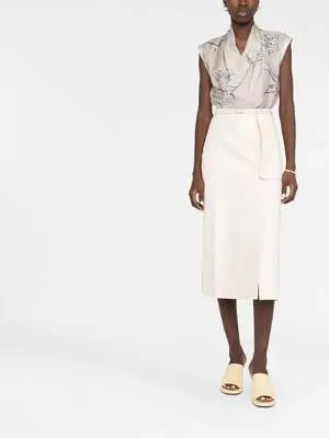Brunello Cucinelli Abstract-print Silk Blouse