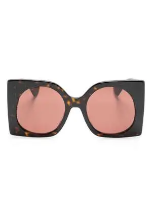 Gucci Tortoiseshell Square Sunglasses - Brown