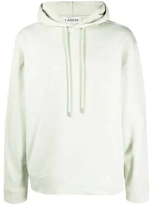 LANVIN Graphic-print Hoodie - Green