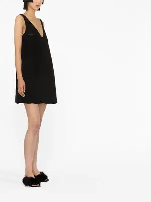 Khaite V-neck A-line Dress