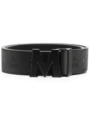 Mcm Claus Reversible Belt - Black