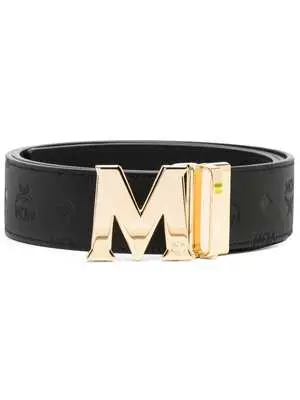 Mcm Claus M Reversible Belt - Black