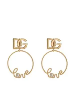 Dolce & Gabbana Dg-logo Clip-on Hoop Earrings