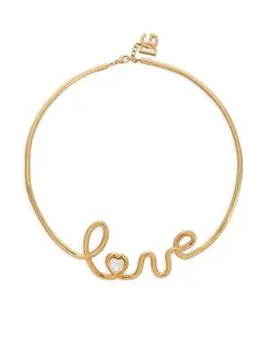 Dolce & Gabbana Letter-charm Choker Necklace