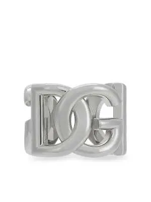 Dolce & Gabbana Logo Band Ring - Silver