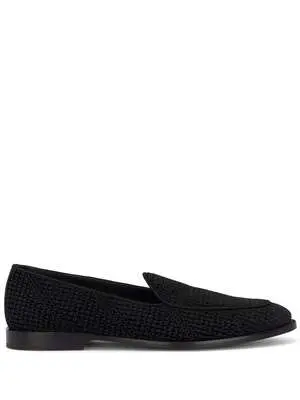 Dolce & Gabbana Velvet Slippers - Black
