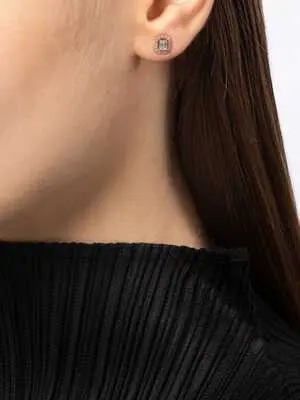 Shay 18k Rose Mini Me Diamond Halo Earrings