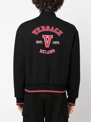 Versace Varsity-logo Bomber Jacket