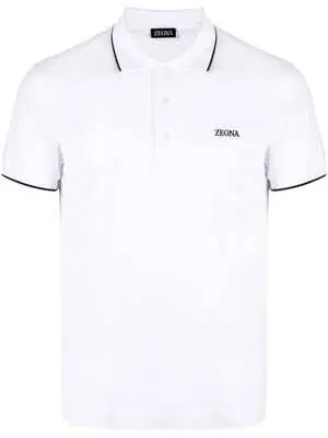 Zegna Cotton Polo Shirt - White