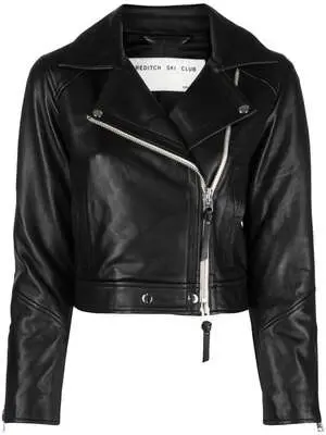 SHOREDITCH SKI CLUB Shoreditch Ski Club Vyner Cropped Biker Jacket