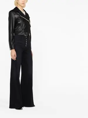 SHOREDITCH SKI CLUB Vyner Cropped Biker Jacket
